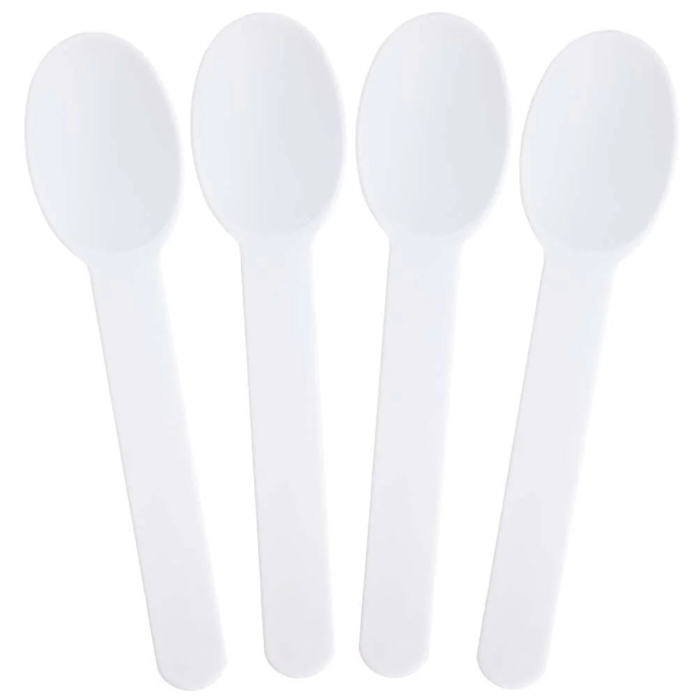 UNIQ White Heavy Duty Plastic Spoons - 1000/Case – Hot Cup Factory
